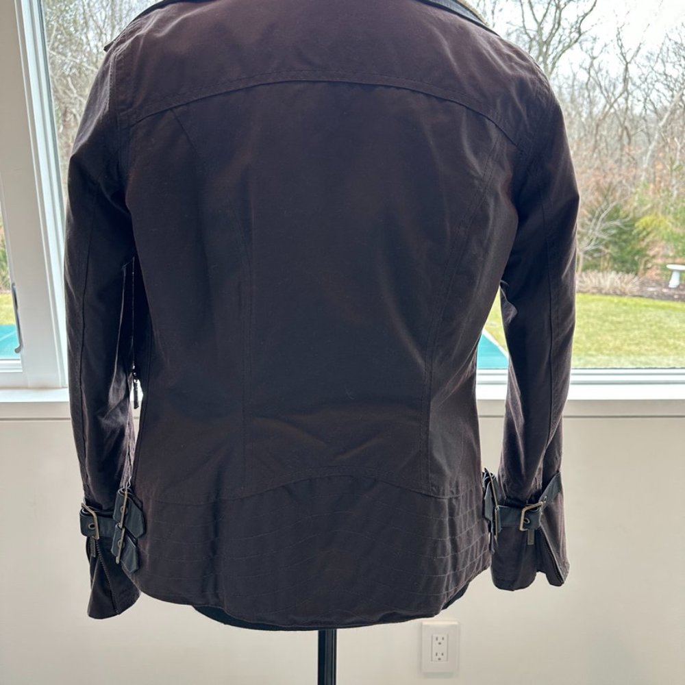 Barbour Jacket: Ordinance Waxed Cotton Aviator Jacket - Gem